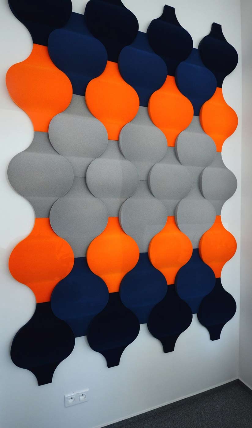 FLOW 3D Acoustic Soft Wall Panel | Dynamic Sound Absorption – Fluffo UK